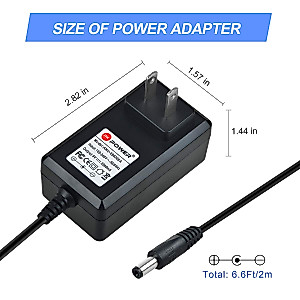 PK Power 9V 2A AC Adapter for DYMO LabelManager 100 160 350 LM-160 150 LM-500TS 220P 210D LM-150 155 LM-200 LM210D 1738976 Power Supply Cord with Internal Negative