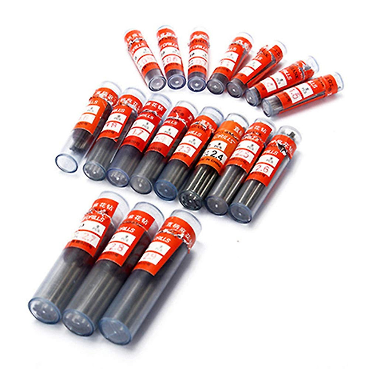 mogen886 10Pcs/Set 0.3mm-3mm Micro HSS Spiral Twist Drill Bits Set Mini Drilling Tool Silver 0.9mm