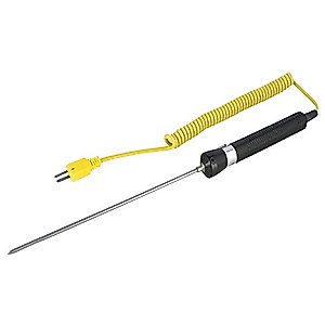 REED Instruments R2960 Needle Tip Thermocouple Probe, Type K, -58 to 1112°F (-50 to 600°C)
