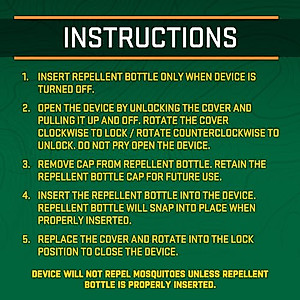 Repel Realm Zone Mosquito Repellent Refill Cartridge, 40 Hour Protection per Refill, 1 per Pack