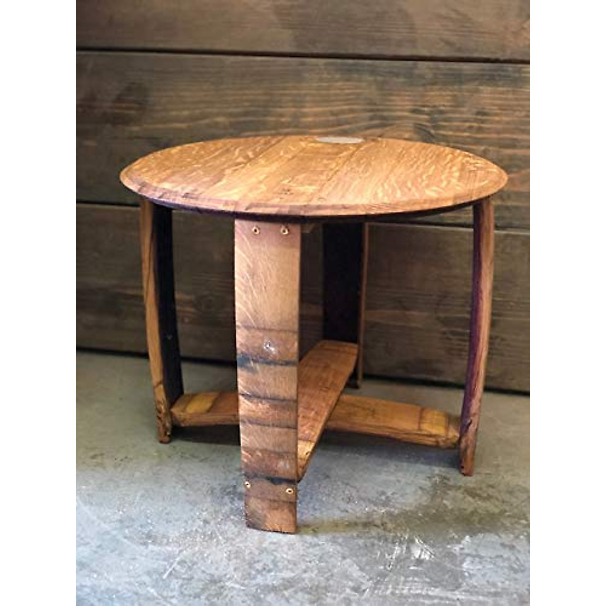 Wine Barrel Side Table