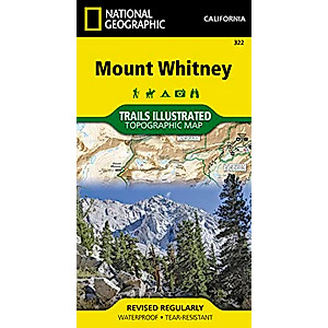 Mount Whitney Map (National Geographic Trails Illustrated Map, 322)