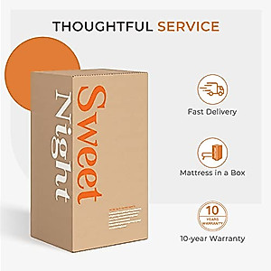 Sweetnight Hybrid Mattress, 10 Inch Full-Size Mattress In a Box - Sleep Cooler with Euro Pillow Top Gel Memory Foam, Individually Wrapped Pocket Springs Hybrid Mattresses for Motion Isolation