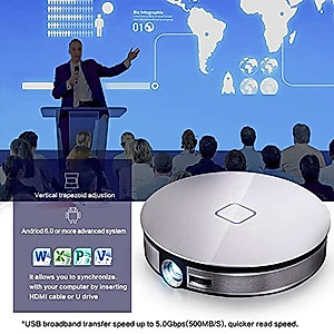 Feilx Mini Projector 2022 Upgraded Portable Video-Projector,Portable DLP Mini Projector 1280x720P WiFi HDMI Compatible Support 1080P 4K Home Theater Projector