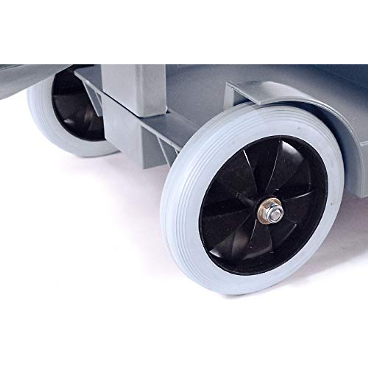 Carlisle FoodService Products Janitorial Cart Long Platform Cart with 25 Gallon Trash Bag for Restaurants, Hospitals, and Schools Plastic, 49 X 21 X 39 Inches, Gray