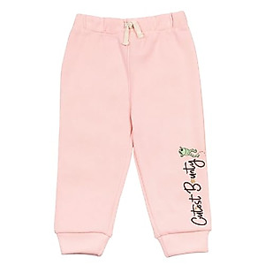 STAR WARS The Mandalorian Baby Yoda Little Girls Pullover Sweatshirt & Pants Pink 7-8