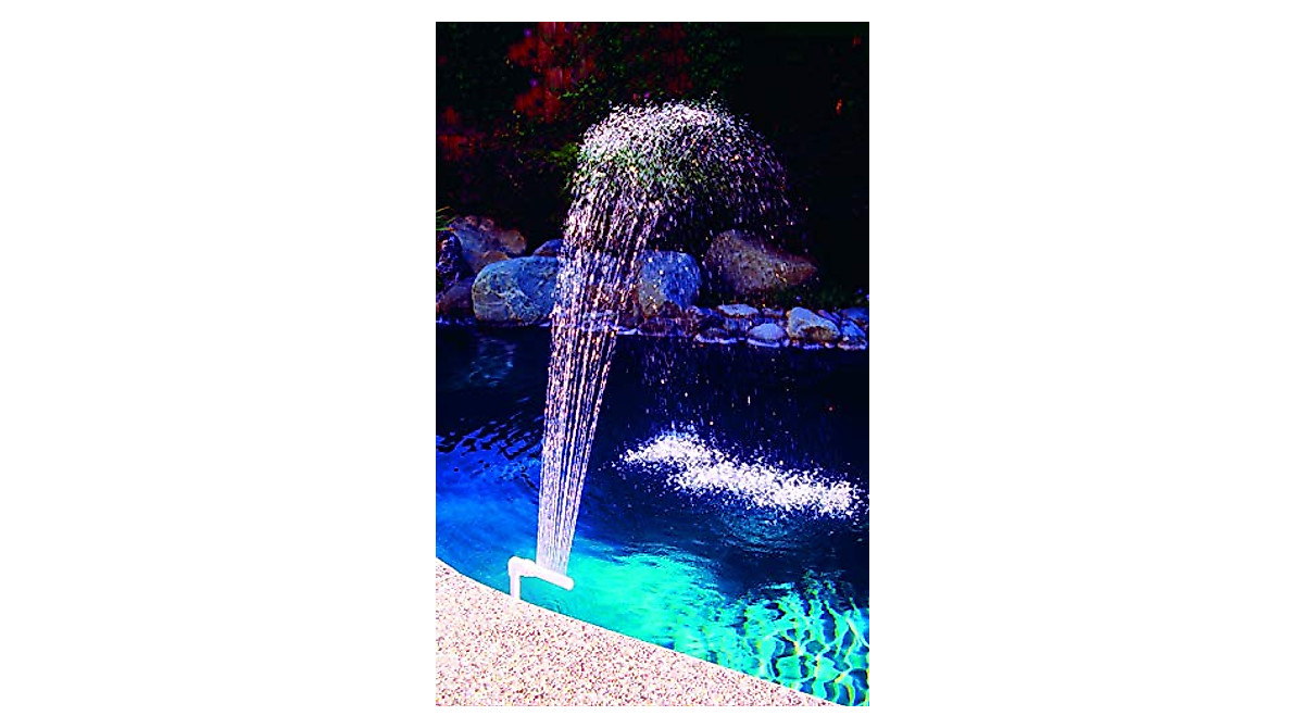 Poolmaster Waterfall Fountain for Pools with 1.5-Inch Return - Easy ...