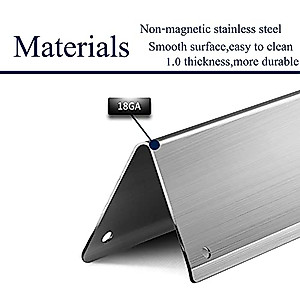 Boloda 15.3 inch Stainless Steel Flavorizer Bar Replacement for Weber Spirit S310 S320 S330 E310 E330 E330，5 Pack Grill Parts for Weber Spirit 300 Series Heat Plates (with Front Control Knobs), 16 GA