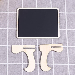 Ciieeo 28 pcs Tabletop Chalkboard Small Chalkboard Wedding Name Cards Wedding Table Place Message Board Table Tented Cards Party Dinner Supplies Wedding Sign Business Card Bamboo Mini