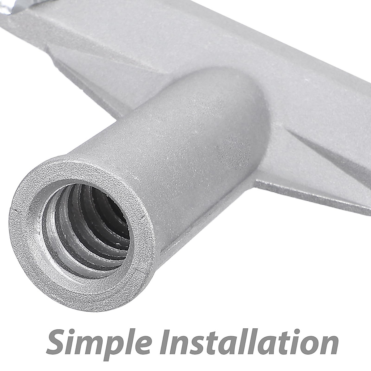 jojofuny Broom Handle Bracket with Broom Handle Adapter and Handle Mounting Brackets, Pole Handle Adapter Broom Head Bracket Connecting