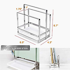 304 Solid Stainless Steel Kitchen Cutting Board and Lid Rack Organizer Rack