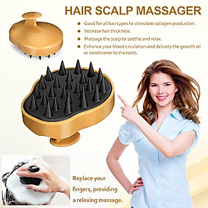 Rosemary Hair Oil for Hair Growth, Nature Pure Rosemary Oil for Hair with Scalp Massager Hair Growth Hair Regrowth Treatments for Women Men