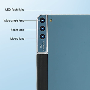 10 Inch Office Tablet for Android 11, 12GB RAM 128GB ROM 8 Core, 1960x1080 IPS Touch Screen 5G WiFi Tempered Glass 4G Calling Tablet, for Learning, Working, Blue