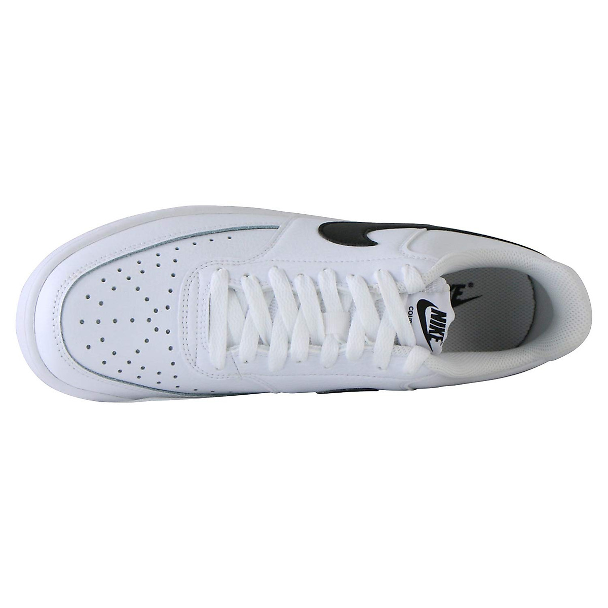 Nike Men's Court Vision Low Sneaker, White/Blackwhite, 10