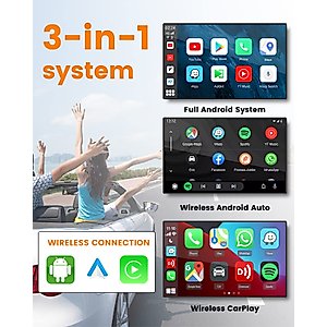Carlinkit Ai Box Mini, Android 11, Multimedia Video Magic Box,3GB+32GB,Built-in GPS,Wireless Caplay & Wireless Android Auto, Only Support Car with OEM Wired CarPlay