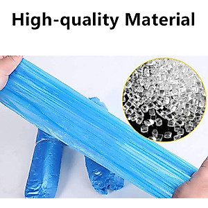 ZMDREAM Pack of 100 Disposable Plastic Sleeves Covers Arm Protectors Blue 16"