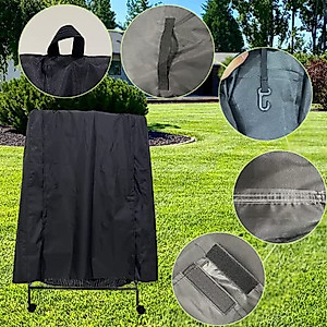 J&C Large Bird Cage Cover 420D Bird Cage Covers Heavy Duty Birdcage Cover Waterproof Bird Cage Covers for Night Blackout Sunlight Patio Birdcage Covers