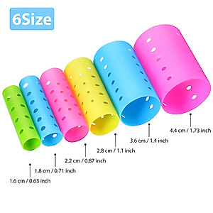 141 Pieces Hair Rollers Set Include 60 Plastic Hair Rollers