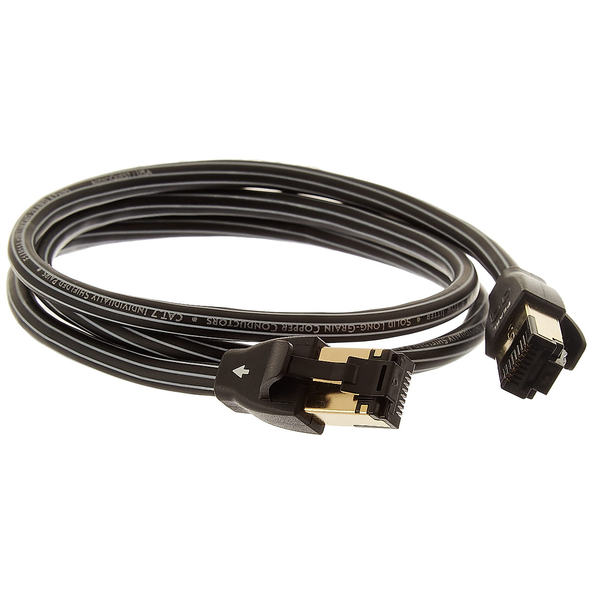 AudioQuest 0.75 m RJ/E Pearl Cat 7 Black Networking Cable – Networking Cables (0.75 m, Cat 7, RJ45, RJ45, Black)