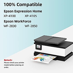 Remanufactured 212XL Ink Cartridges Combo Pack, High Yield,Replacement for Epson 212XL 212 XL,Work with Epson XP-4105, XP-4100, Workforce WF-2830, WF-2850,212XL Ink Cartridges for Epson Printer