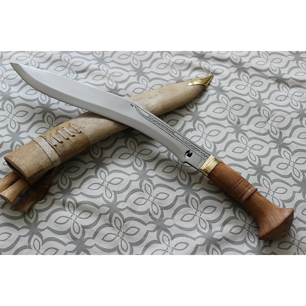 13" Traditional Sirupate Hunting Kukri - Hand Forged EGKH Factory Outlet in Nepal - Ready to use Outdoor Knives - Balance water tempered - Light Blade Hiking Khukuri