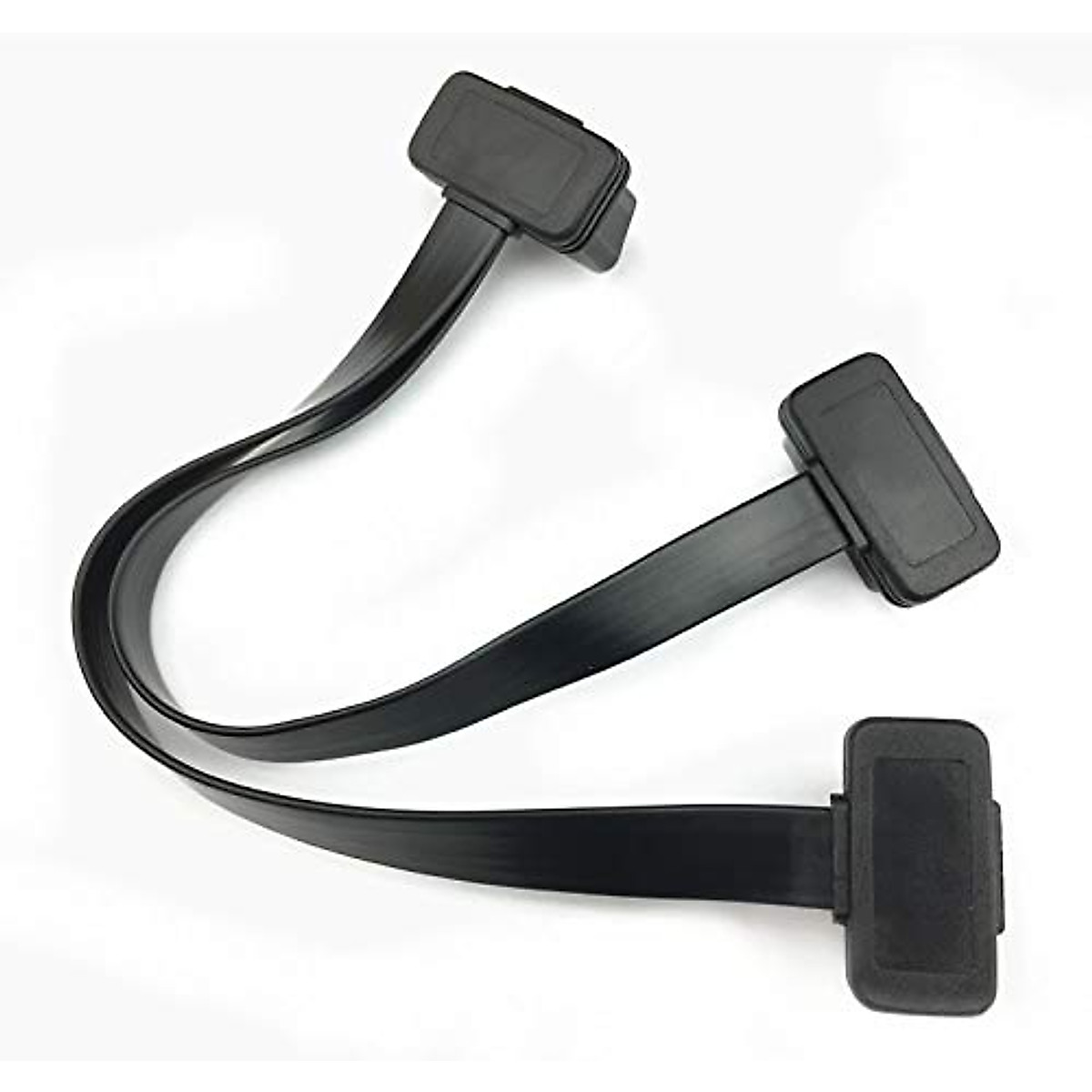 Low Profile OBD 2 Connector 26AWG Thick and Safe Male to Dual Female Flexible Splitter Y Cable 16pins 1ft/30cm for Code Reader & GPS & All OBDii Device