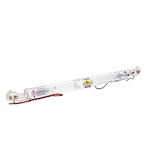 TEN-HIGH 50W CO2 Laser Tube 800mm D50mm, Wires Preconnected with Coating, for Laser Cutter Laser Engraving Cutting Machine