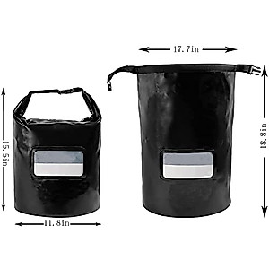 TOUSBACC 20 LBs Fuel Pellet Storage Bag, Wood Pellet Storage pocket，Waterproof storage container for Charcoal, Grill, Campping, Outdoor