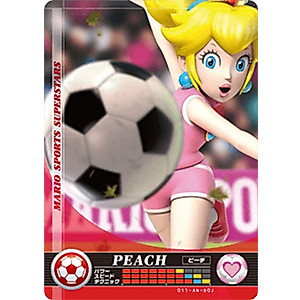 Nintendo Mario Sports Superstars Amiibo Card Soccer Peach for Nintendo Switch, Wii U, and 3DS