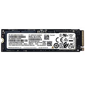 OEM Samsung PM9A1 256GB M.2 PCIe NVME Solid State Drive SSD OEM 80mm 2280 MZVL2256HCHQ Gen 4 M Key