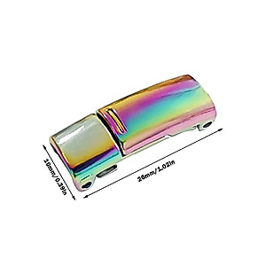 SuanlaTDS 2 Pcs Lace-Free Metal Magnetic No Tie Elastic Buckle Shoelace Lazy Free Shoelace Buckle for Kid Adult