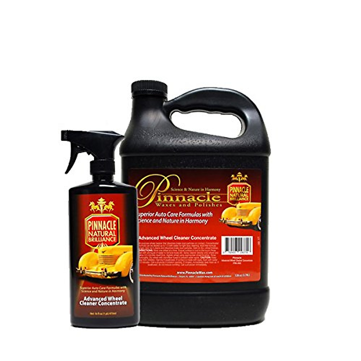 Pinnacle Advanced Wheel Cleaner Concentrate Gallon & 16 oz. Combo