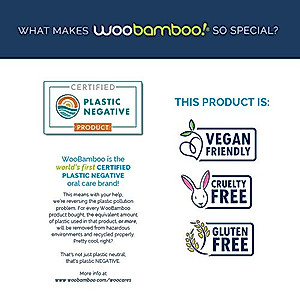 Woobamboo! Eco-Friendly Large Breed Bamboo Toothbrush 2 Pack