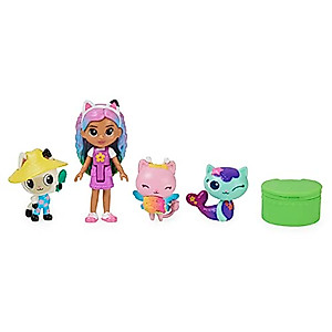 Gabby's Dollhouse, Gabby and Friends Figure Set with Rainbow Gabby Doll, 3 Toy Figures and Surprise Accessory Kids Toys for Ages 3 and up