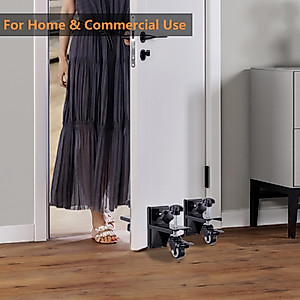 Door Installation Tool Kit, 2 Pcs Door Installation Dolly, Heavy Duty Door Board Dolly for 1" to 2-3/8" Pre-Hung, Slab, and Front Doors, Barn Doors Up To 1000 Lbs