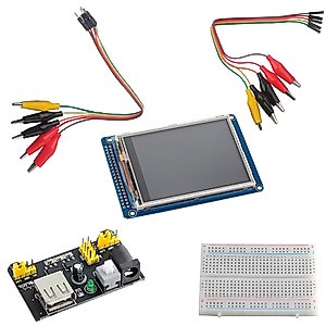 NEXTION ILI9341 Display 3.2 inch Resistive Touch Screen +400 Breadboard Jumper Wire Alligator Clip Cable