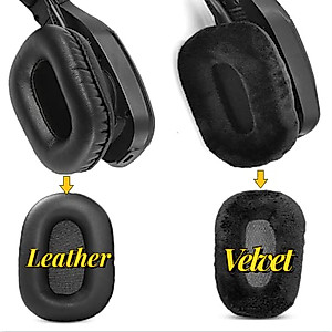 YunYiYi B450XT Replacement Ear Cushions Compatible with Blue Parrot B450-XT B450xt/B550-XT Noise Cancelling Headset Protein Leather/Velours Earpads Parts