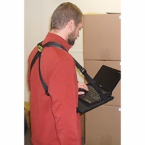 Connect A Desk: Mobile Laptop Harness & Desk | Hands Free Portable Adjustable Wearable Desk for Laptop, Tablet, Notepad, MacBook, etc.