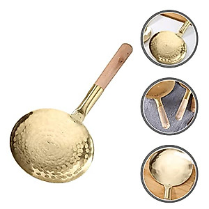 Kitchen Utensils Set Kitchen Utensils Set Kitchen Tofu Scoop Bean Curd Shovel Wooden Handle Rice Scoop Tofu Serving Ladle Tofu Making Supplies 12cm Kitchen Utensils Kitchen Utensils