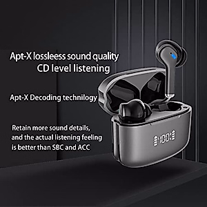 GDJBA Ear Buds Wireless Bluetooth Earbuds 5.3 Bluetooth Headphones with Noise Cancelling Microphone HiFi Sound Quality 60 Hours Listening Waterproof Compatible with iPhone/Android