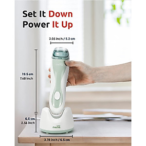 SUPERMAMA Baby Hair Clippers, Ultra Quiet Electric Vacuum Baby Clippers with Charger Base, Cordless Rechargeable Waterproof Haircut Kit for Kids & Men