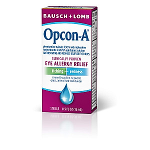 Allergy Eye Drops by Bausch and Lomb, for Itch and Redness Relief, 15 mL