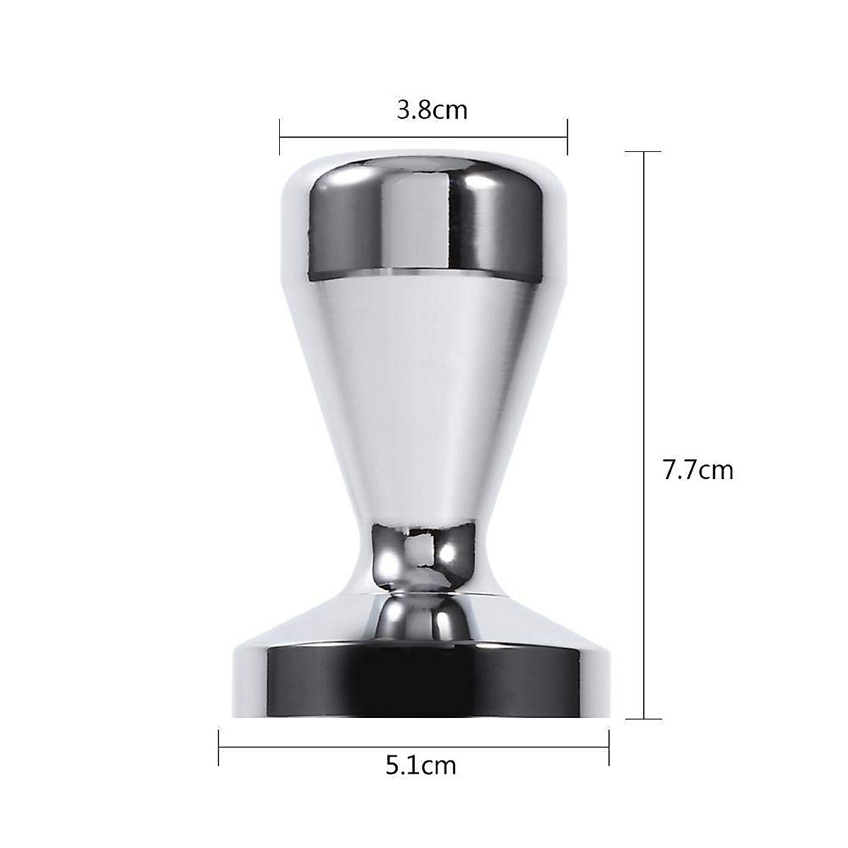 Tamper, Coffee Tamper, Asixx Stainless Steel Tamper Coffee Bean Press Tool With 51mm Diameter Flat Base Hot Suitable for Using in Home or Office, also be A Gift