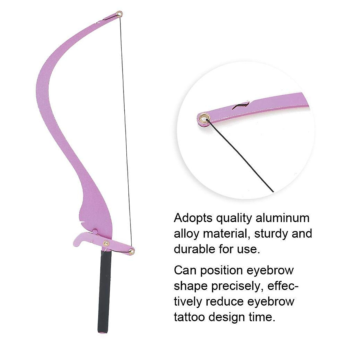 Eyebrow Mapper With Strings, Eyebrow Tattoo Line Mark Ruler Microblading Tool Set For Mapping Precise Lines For Eyebrow Color Eyebrow-Makeup Semi Permanent Make Up(Purple)