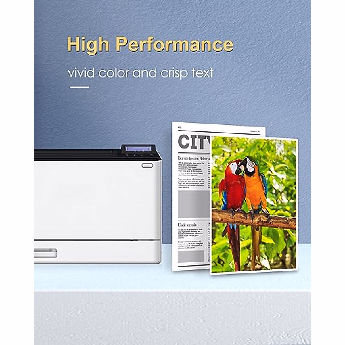 (with Chip) 069H Toner Cartridge Replacement for Canon 069 CRG069 CRG069 H CRG-069 H for imageCLASS MF753Cdw MF751Cdw LBP674Cdw Printer (Yellow 2 Pack)