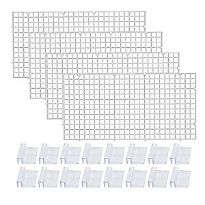 Alfie Pet - Alwina 4-Piece Set Fish Tank Anti-Jumping Net Cover - Color: Clear