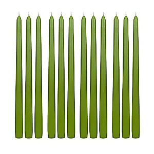 12 Inch Sage Green Taper Candles
