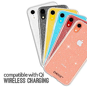 EMERGE SHIMMER iPhone XR Glitter Cell Phone Case - Sparkle Effect Clear