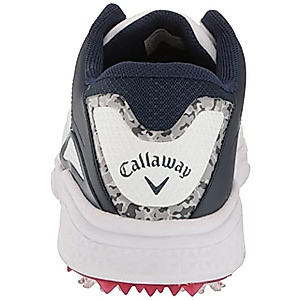 Callaway Footware Men's Golf Coronado v3 Sneaker, White/Blue/Red, 10.5