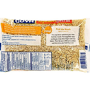 Goya Foods Alphabet (Letras) Pasta, 7 Ounce (Pack of 20)